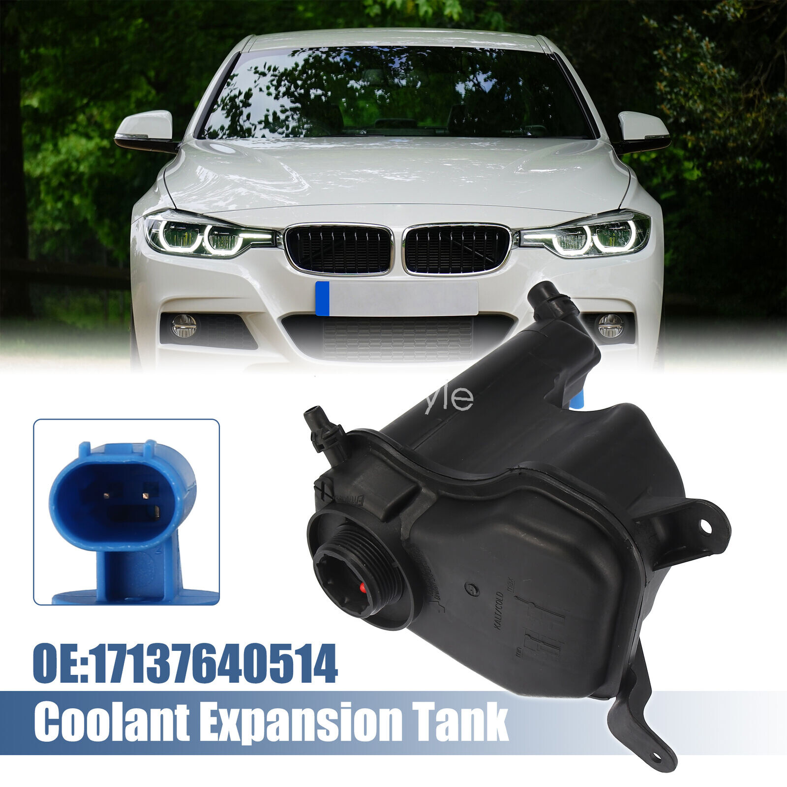 New Radiator Coolant Reservoir Tank W/ Cap & Sensor For Bmw 325i 328i ...