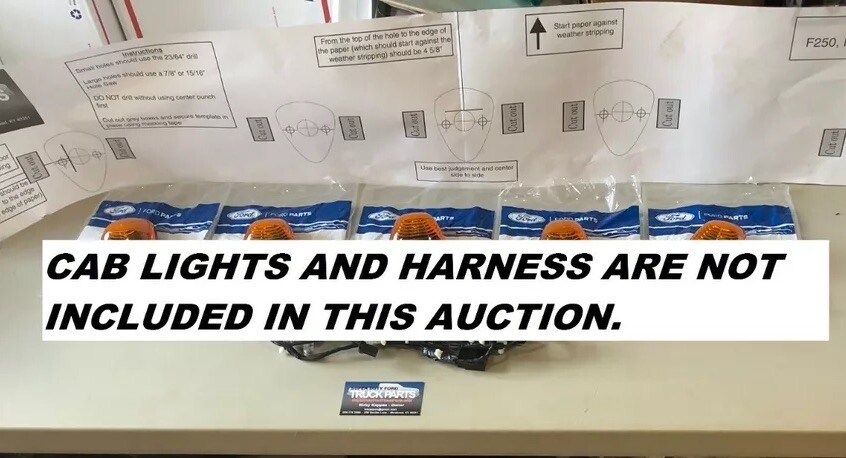 Remanufactured 2017-2025 Ford Super Duty F250 Cab Light Install ...