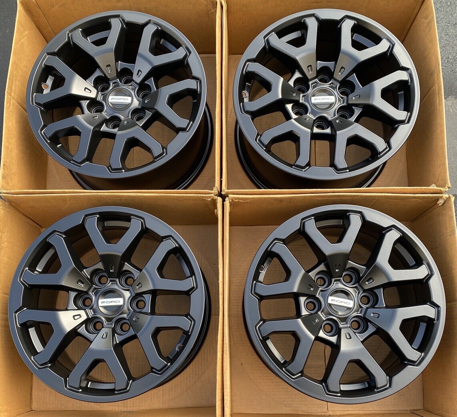 Used 2017 2021-2022 Ford F150 F-150 Raptor Factory Wheels Satin Black ...