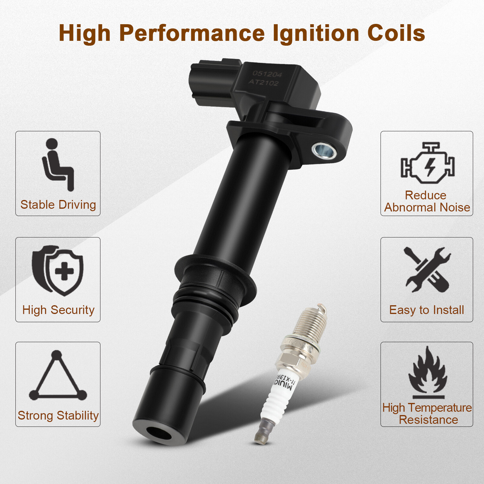 New 8 Ignition Coil & Spark Plug For Dodge Durango Ram 1500 Dakota ...