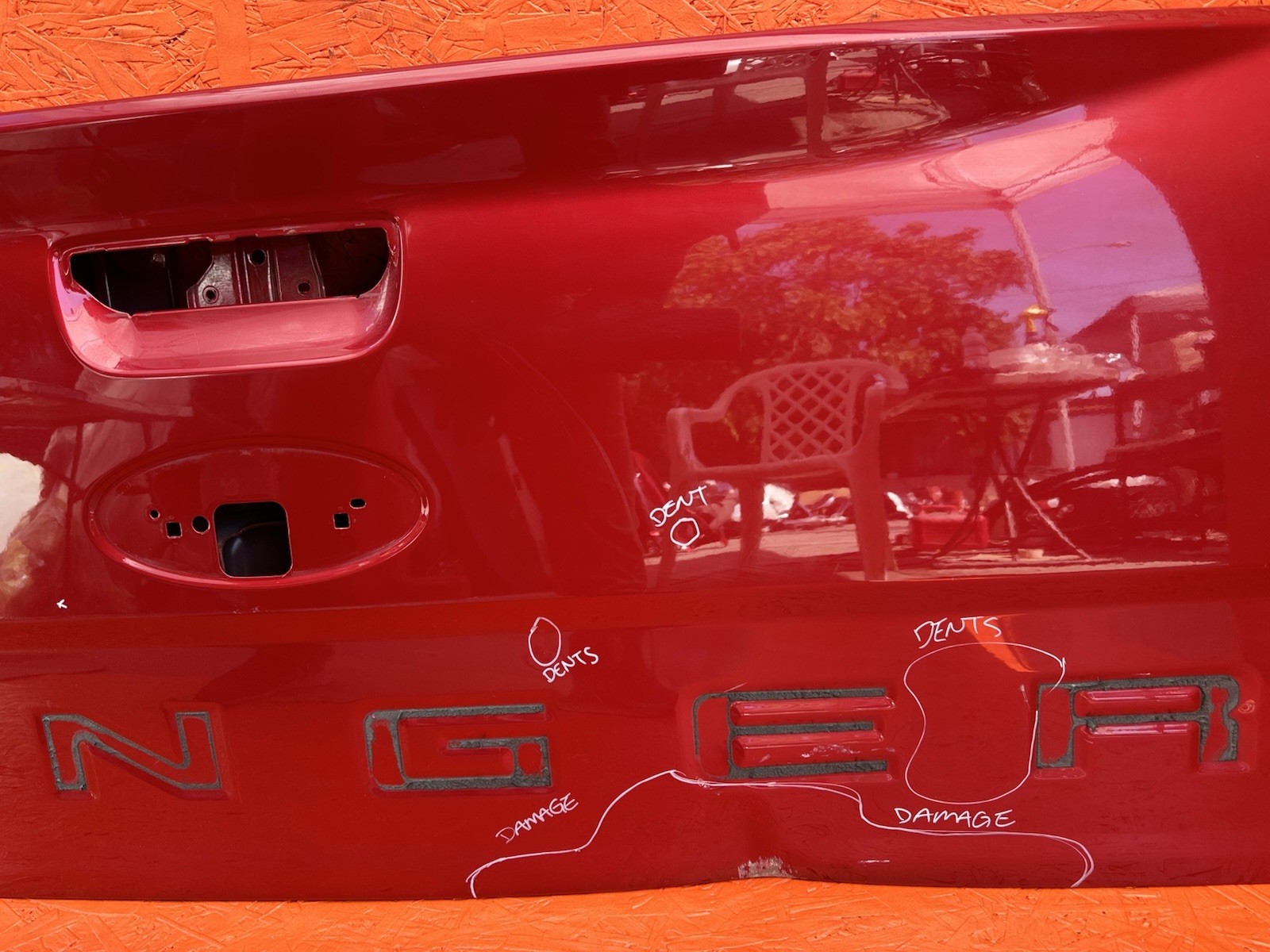 Used 2019-2023 Ford Ranger Tailgate Back Door Shell Panel Oem for Sale ...