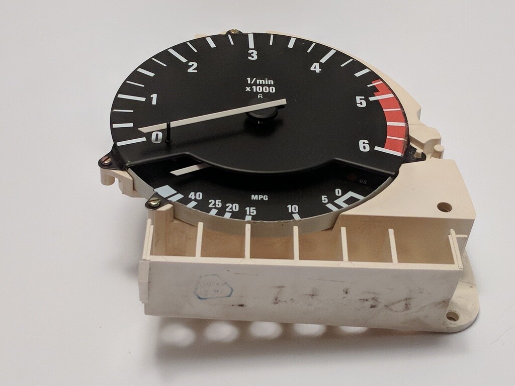 Used Genuine Bmw E28 Tachometer With Econometer. Goes Up To 6k Rpm ...