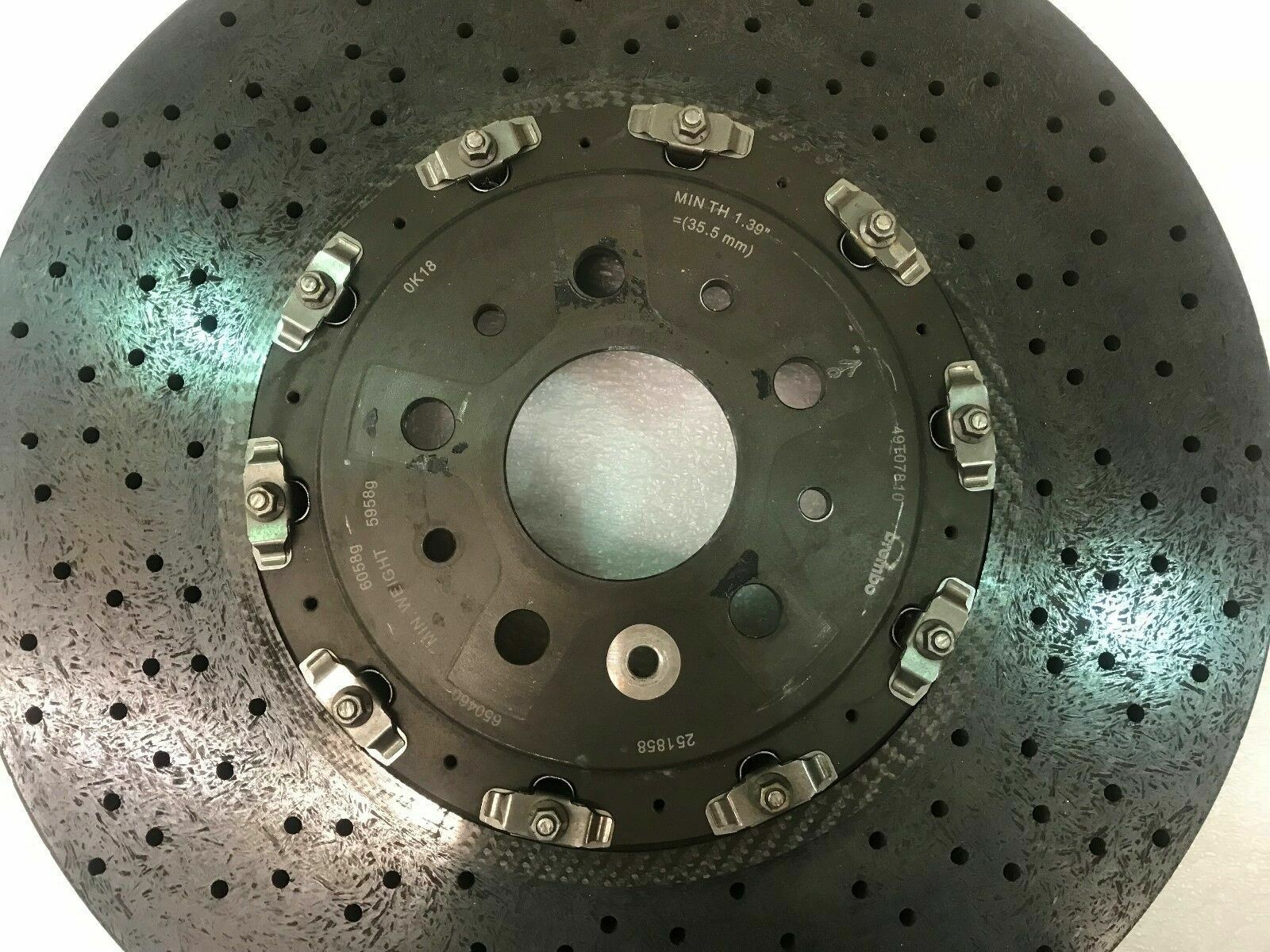 Used Ferrari 458 Italia Spider Front Ccb Carbon Ceramic Brake Disc Oem ...