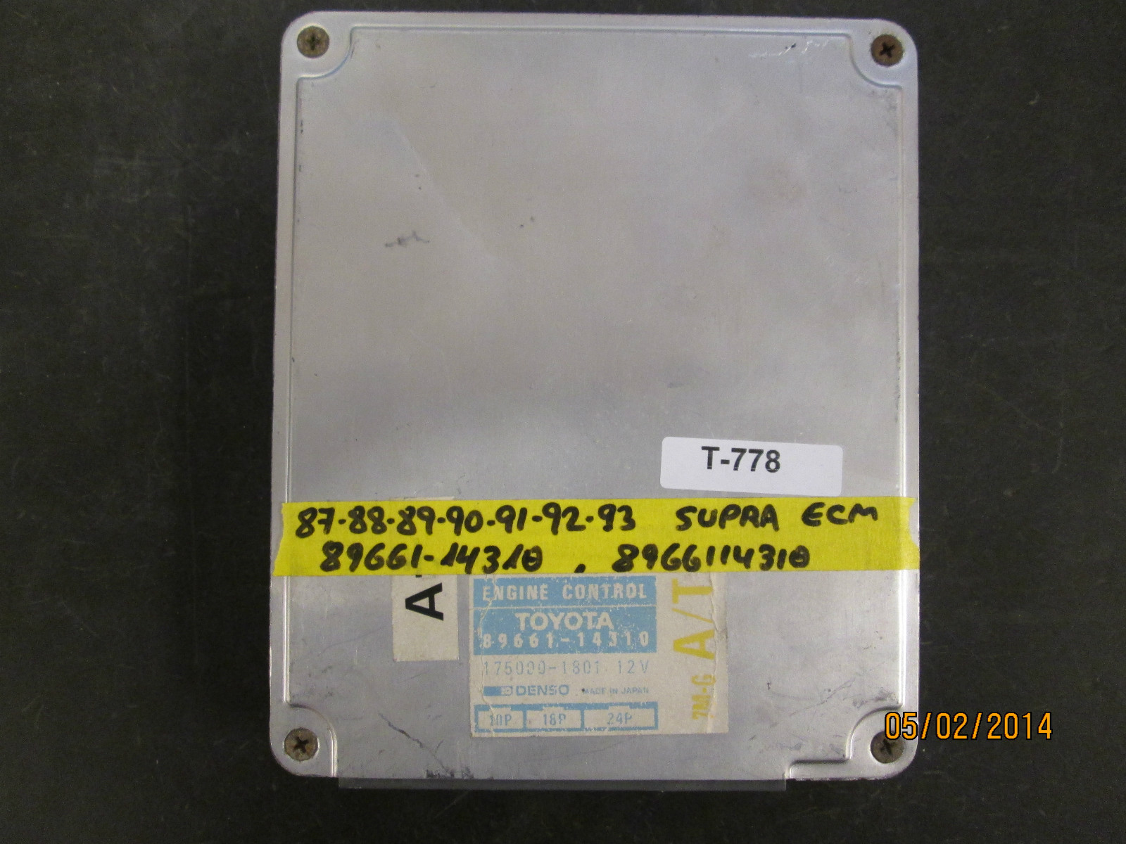 Used 1987-1993 Toyota Supra Ecm #89661-14310 *match Part #*(t-778) for ...