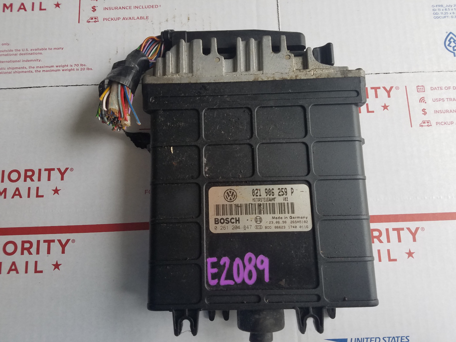 Used 1997-2001 Vw Eurovan Ecm Ecu Engine Control Module Computer ...