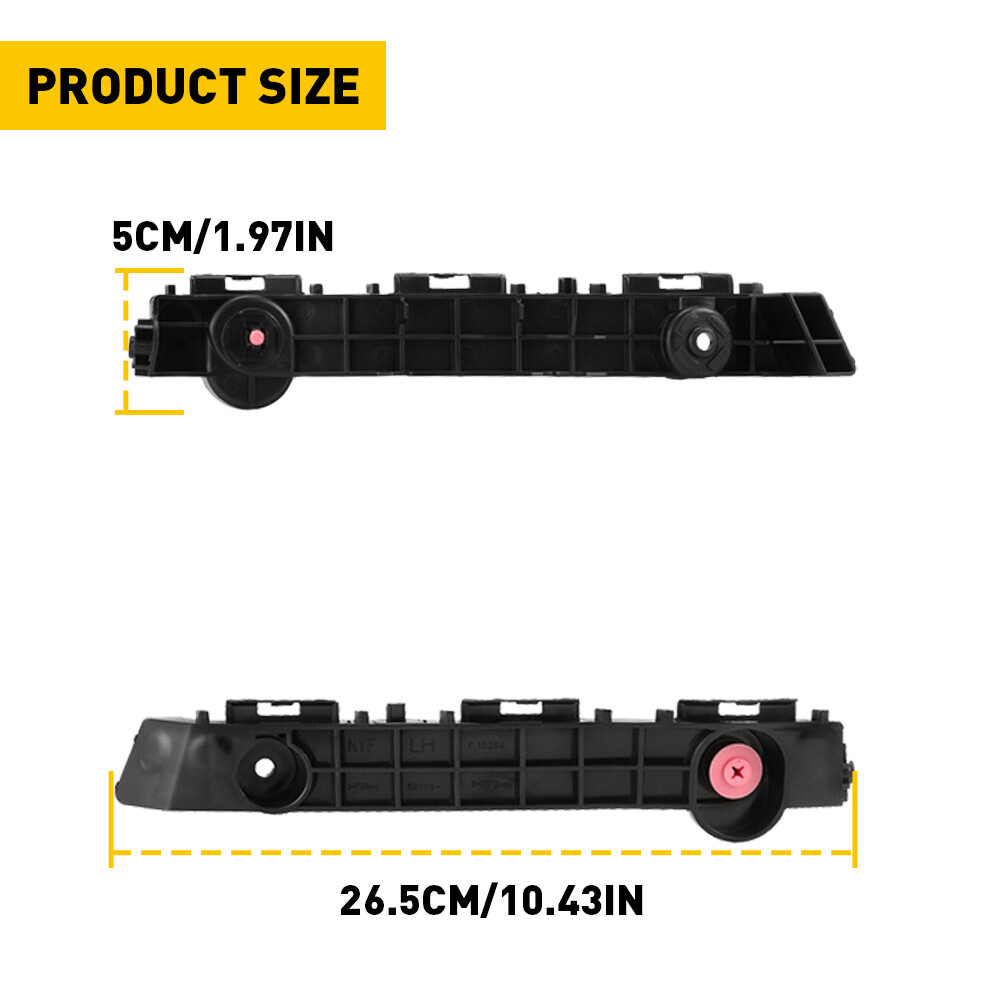 New Pair Oem Front Bumper Retainer Support Bracket Sets For 2016-2021 ...