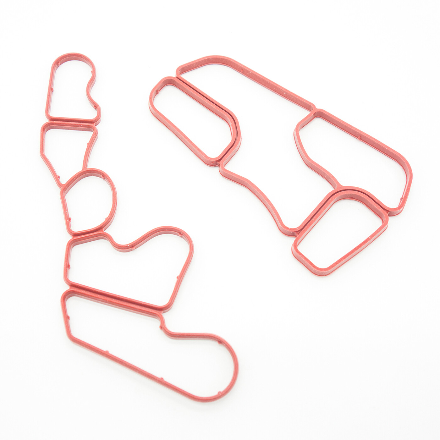 New Set 2 Engine Oil Filter Housing & Oil Cooler Gasket For Mercedes ...