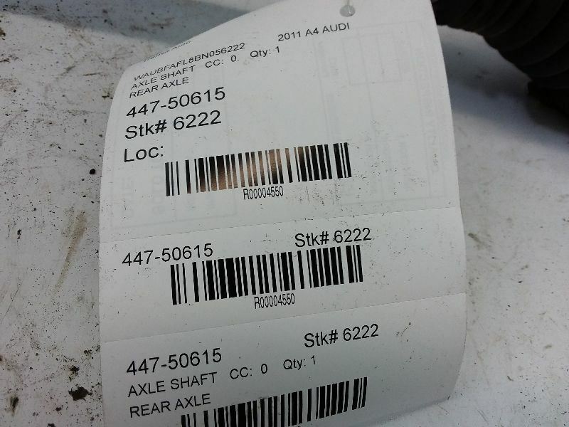 Used 08-12 Audi A5 Rear Axle Shaft Axleshaft Os for Sale | 447-50615