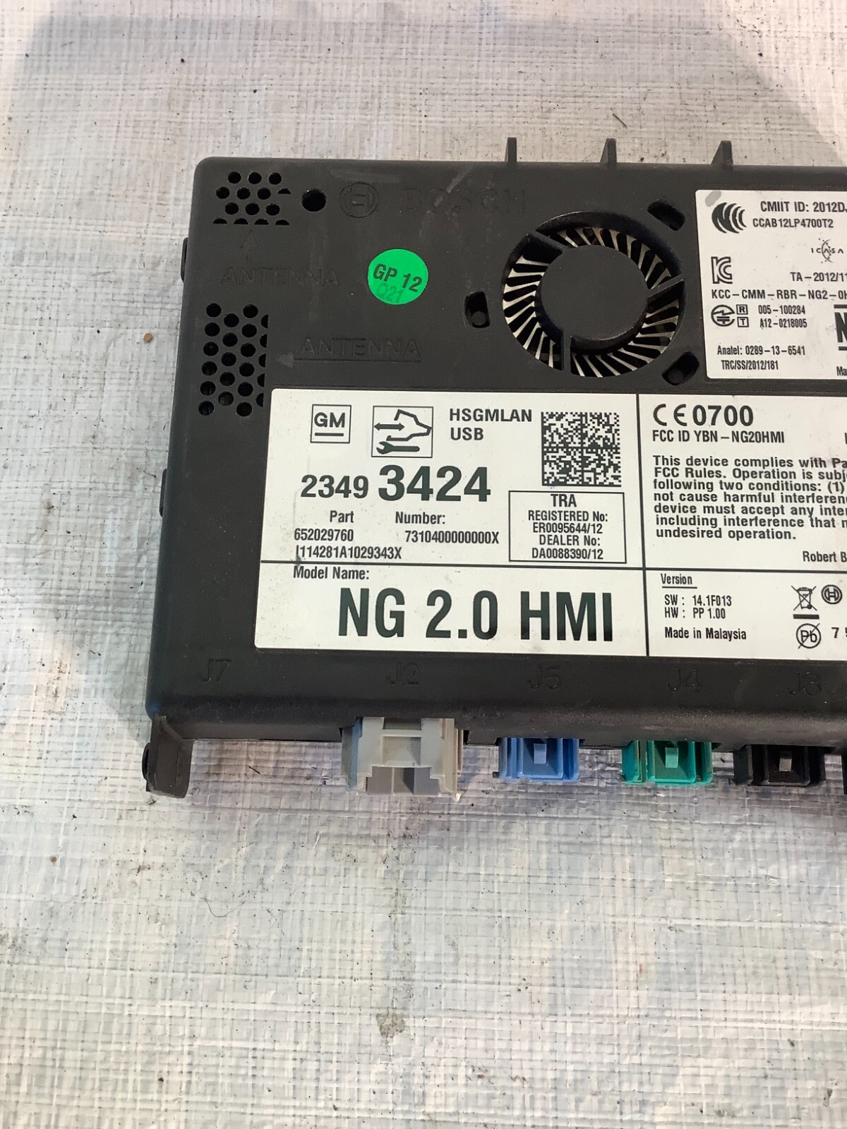 Used 2015 Silverado Gm Human Machine Interface Control Module 23493424 ...