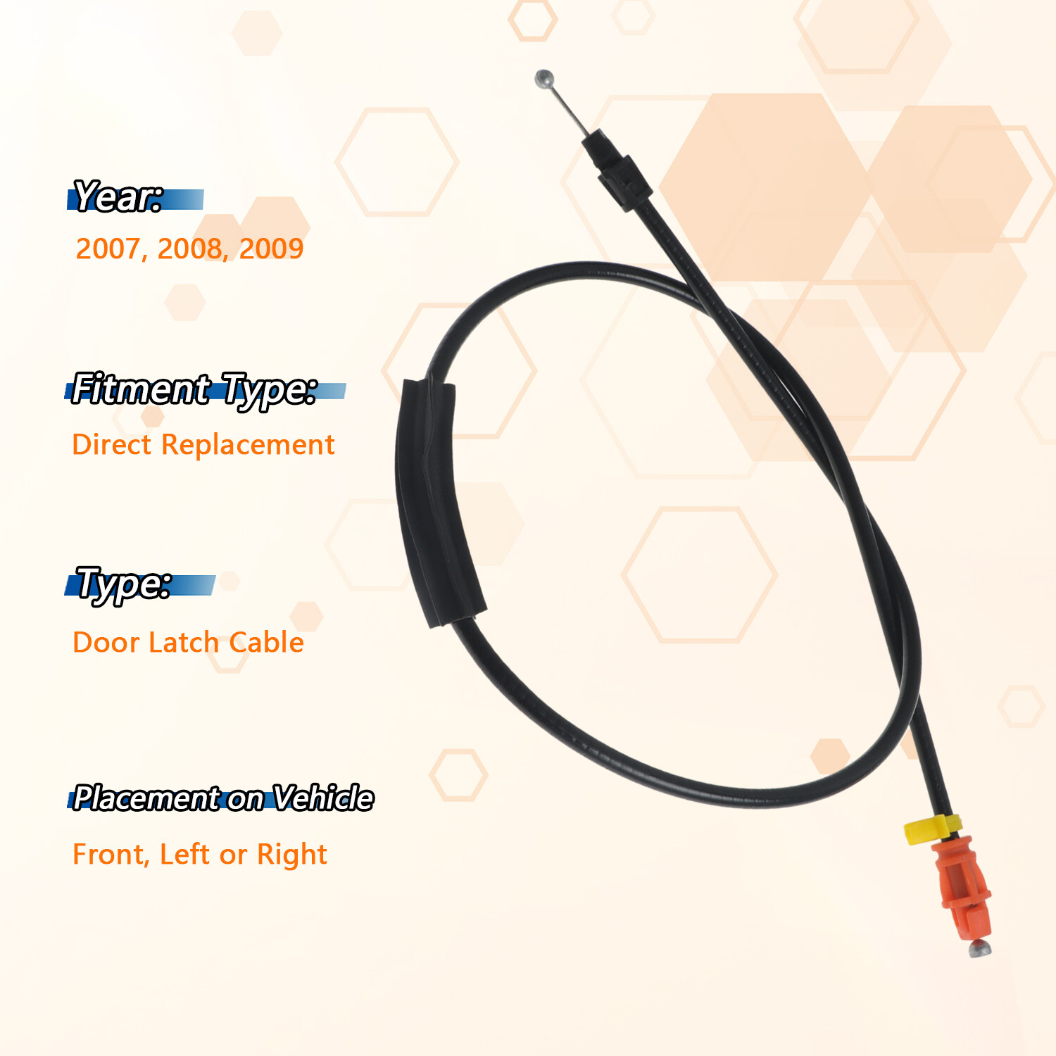 New Power Door Latch Cable 31" Front Driver Or Passenger Side For Chevy ...