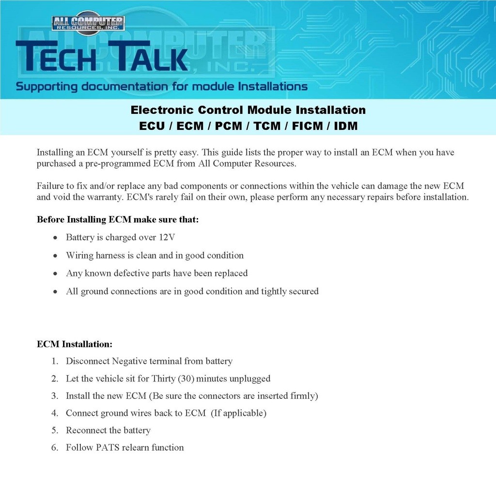 Remanufactured 2010 Ford Fusion 2.0l Engine Computer Ecu Ecm Pcm As4a ...