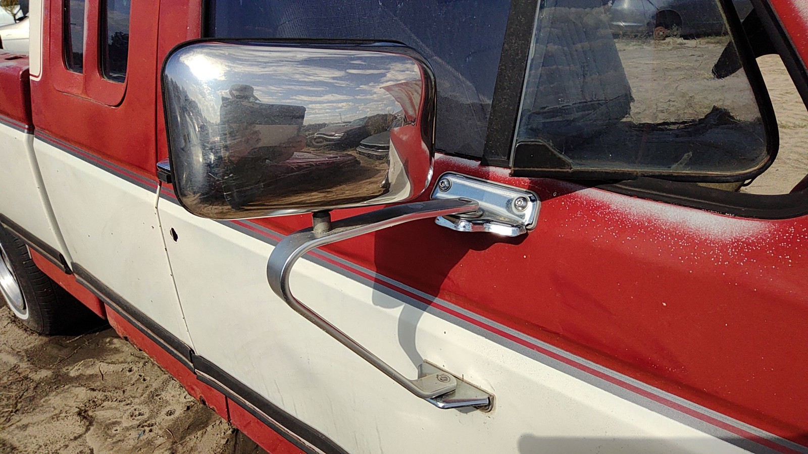 Used 1980-1990 Ford F150 Passenger Right Side Mirror Door Mounted Oem ...