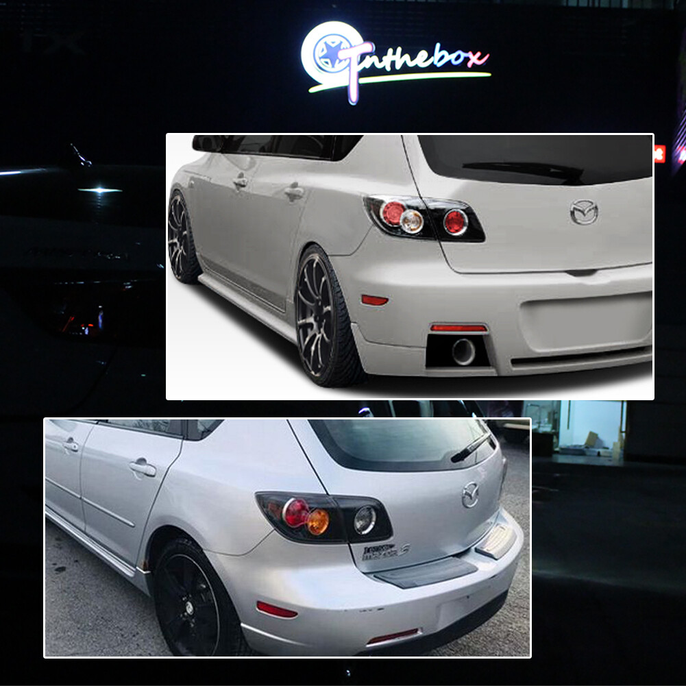 New 2pc For 2004-2008 Mazda 3 Red Lens Rear Bumper Reflectors Side ...