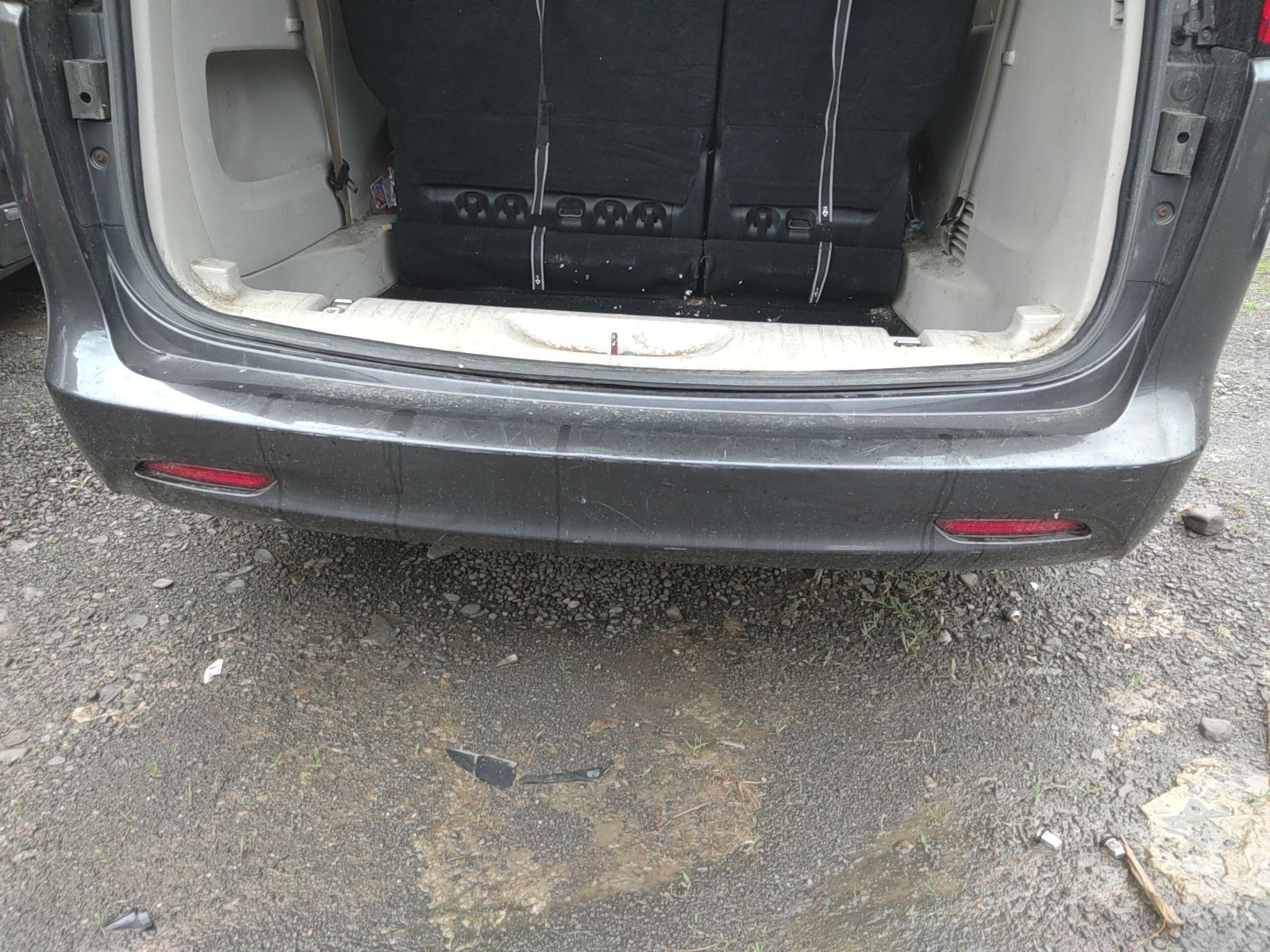 Used 2017 Chrysler Pacifica Rear Bumper Granite Crystal Gray/code Pau ...