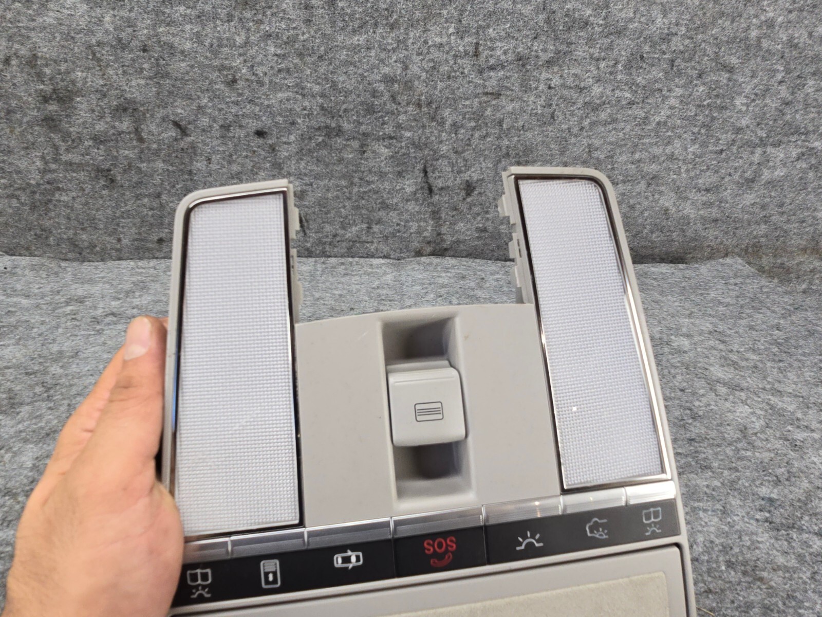 Used Front Suede Light Dome Overhead Switch Mercedes W216 W221 S63 S600 ...