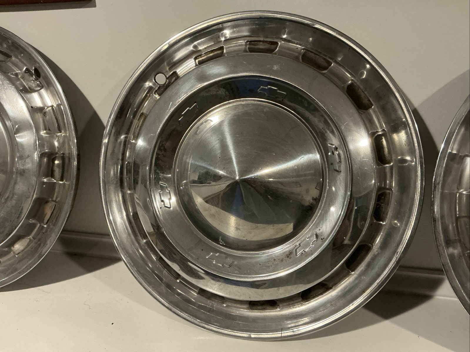 Used 2016 4 Vintage 1950’s Chevrolet Chevy Hubcaps; About Diameter ...