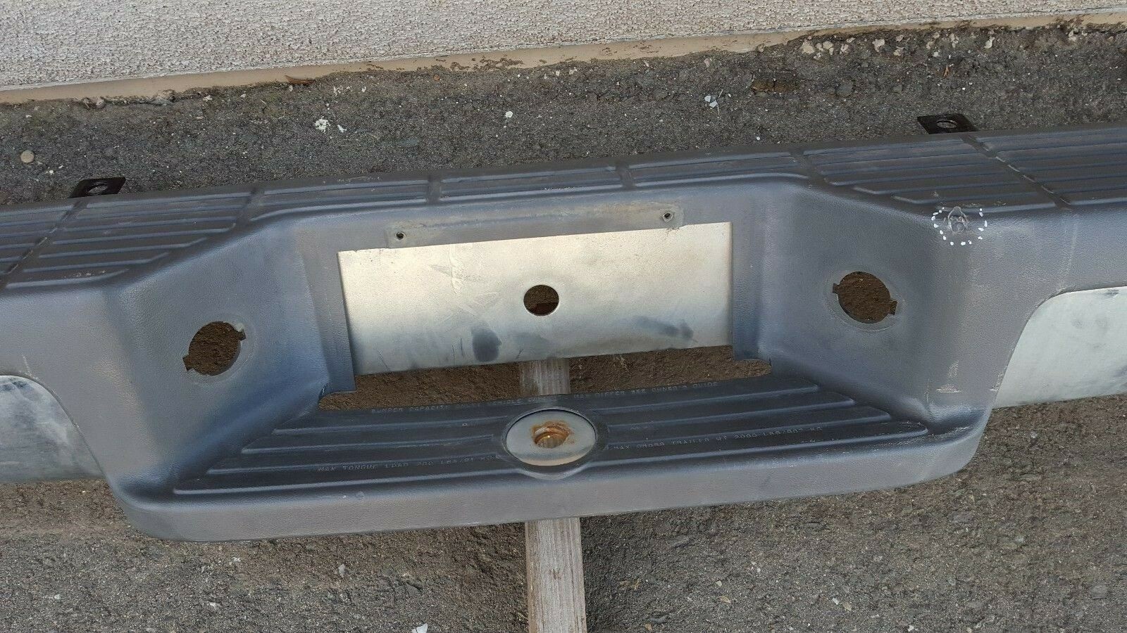 Used 2007-2011 2007-2009 Ford Ranger Rear Bumper Cover Chrome Metal Oem ...