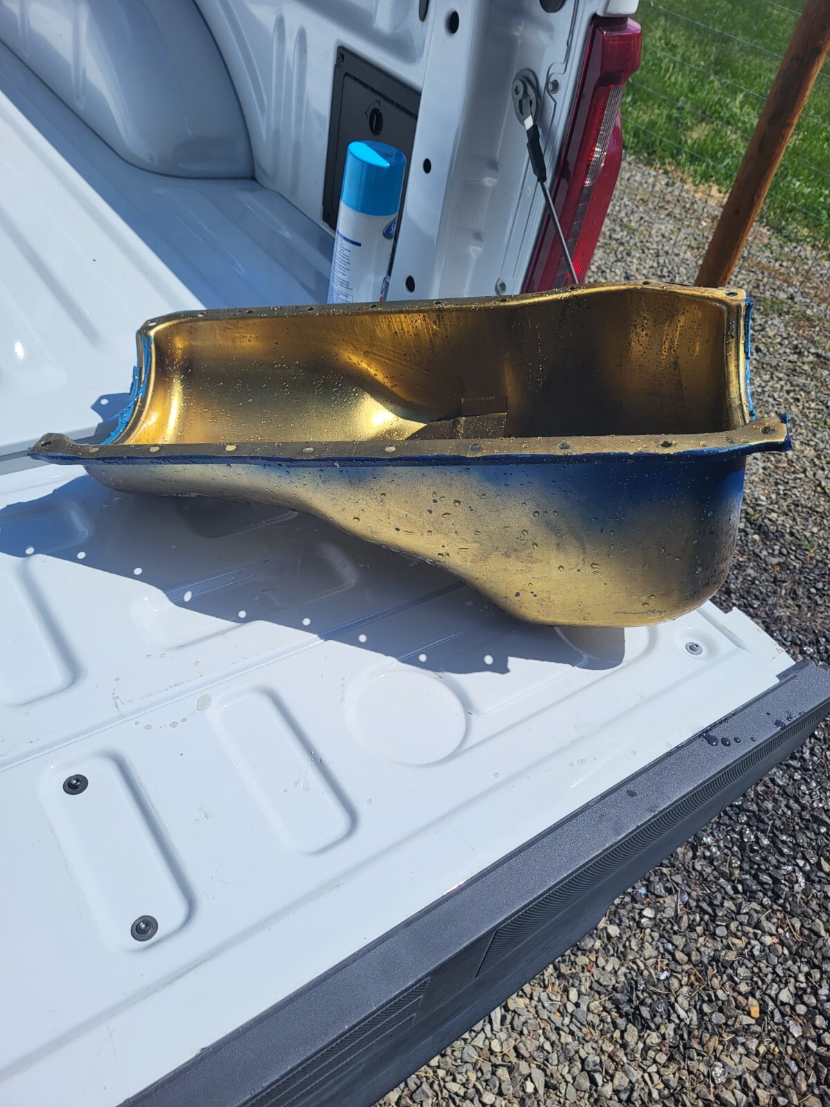 Used 1970-1982 Small Block Ford 351c-351m-400 Oil Pan, Front Sump, Zinc ...