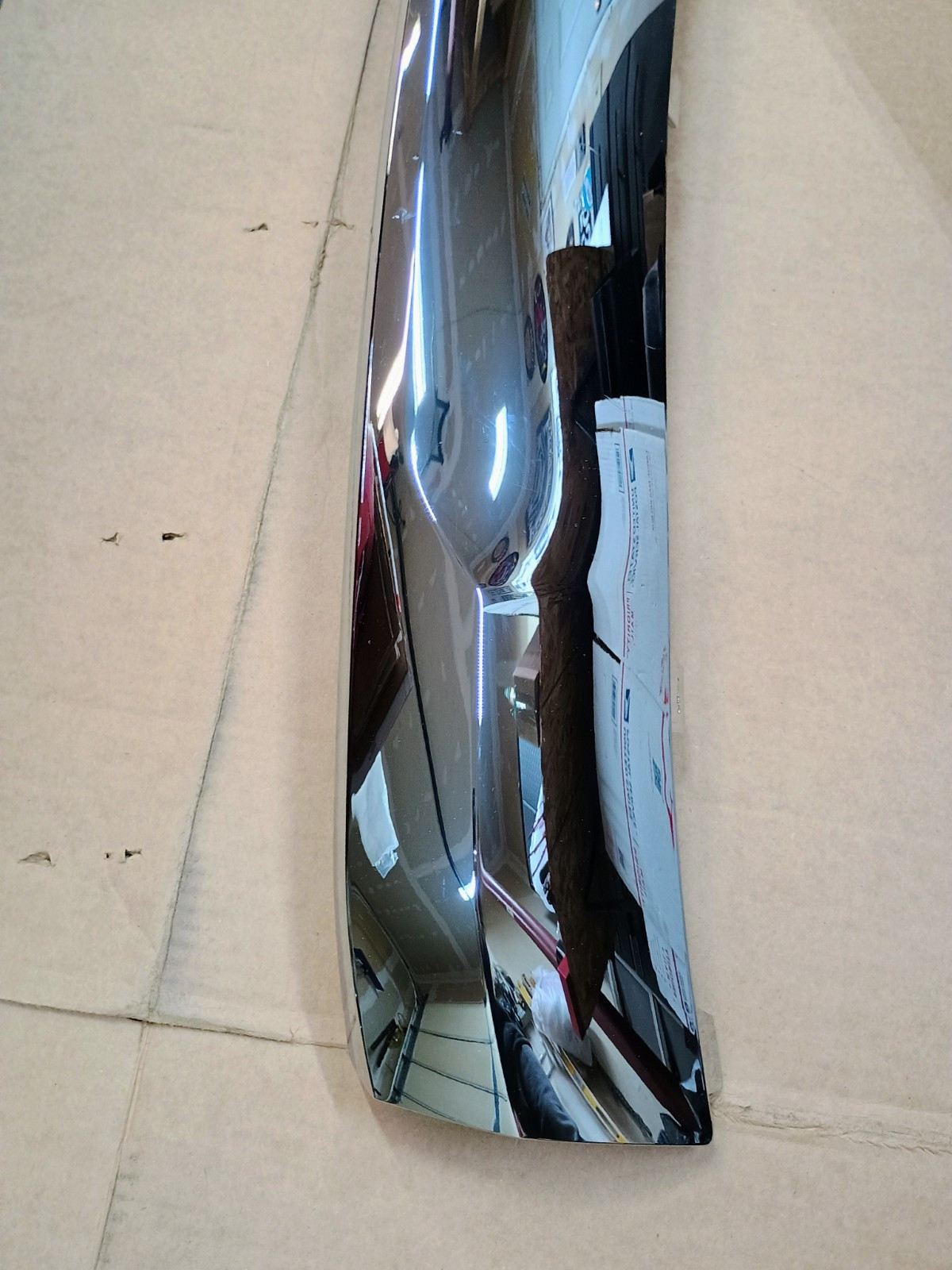 Used Genuine Oem Gm Bright Chrome Front Bumper Lower Fascia Skid Plate ...