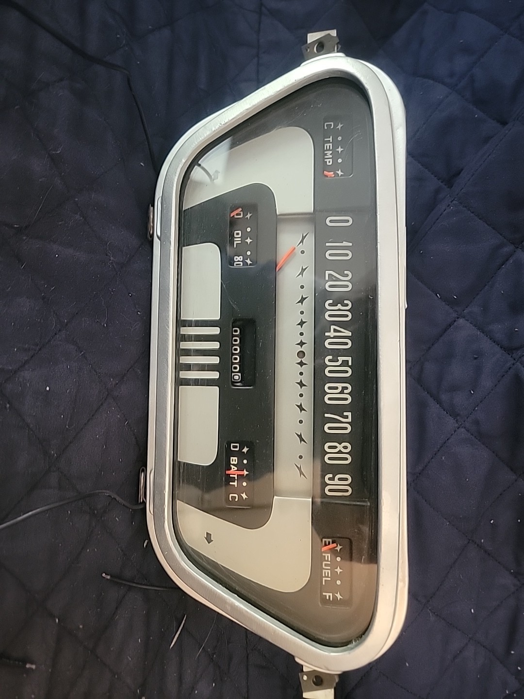 Remanufactured 1953 To 1955 Ford Truck Instrument Cluster Speedometer ...