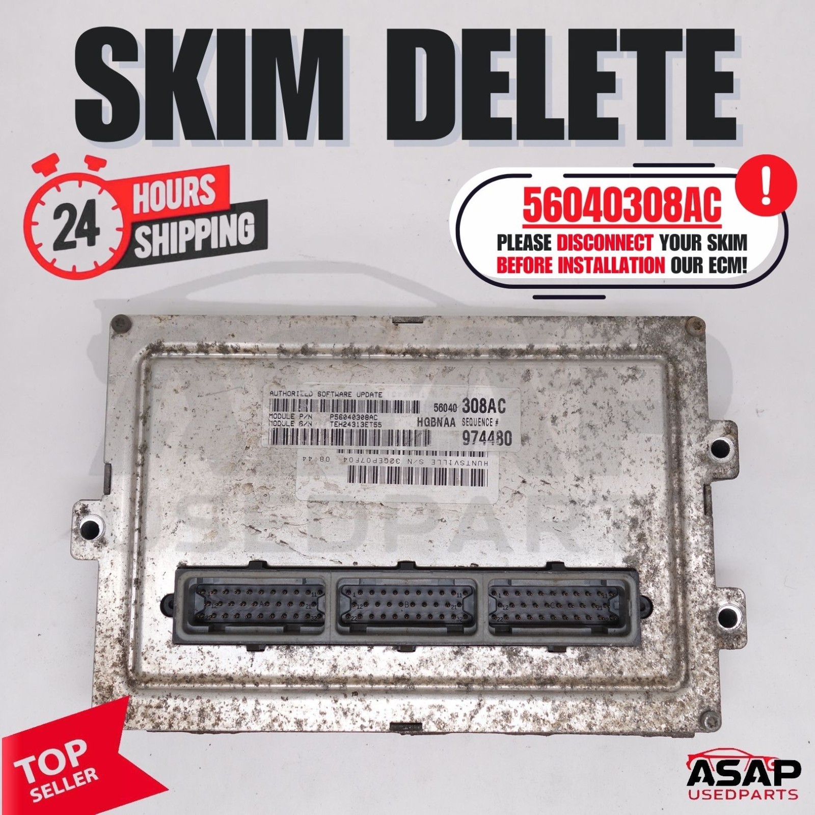 Used 2002 🍎 Skim Delete Plug & Play Pcm Ecm Ecu 4.7l Dodge Dakota ...
