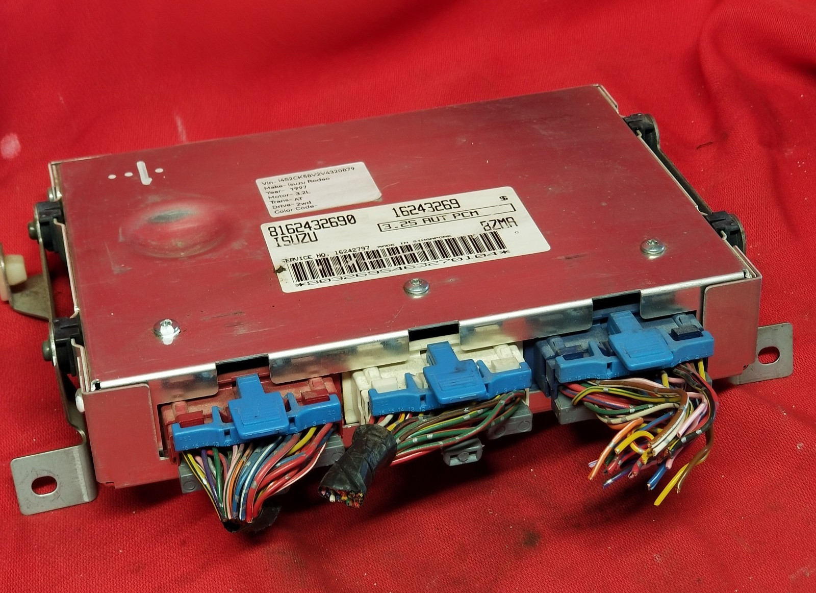 Used 1997 Isuzu Rodeo 8162432790 Pcm Ecm Ecu Control Module 16243269 ...