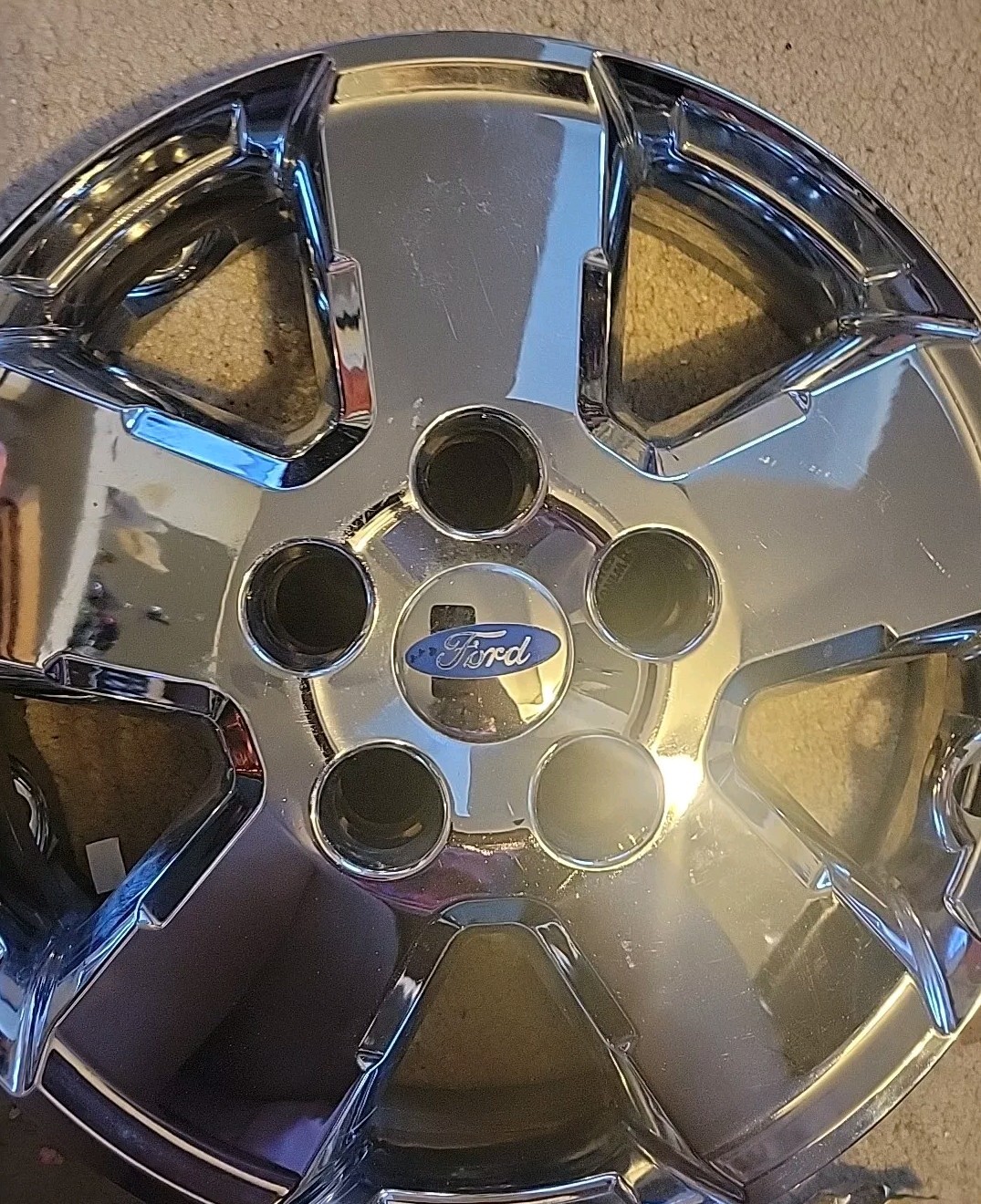 Used Set Of 3 Chrome Wheel Covers Rim Snap On Hub Caps Fit R16 Tire ...