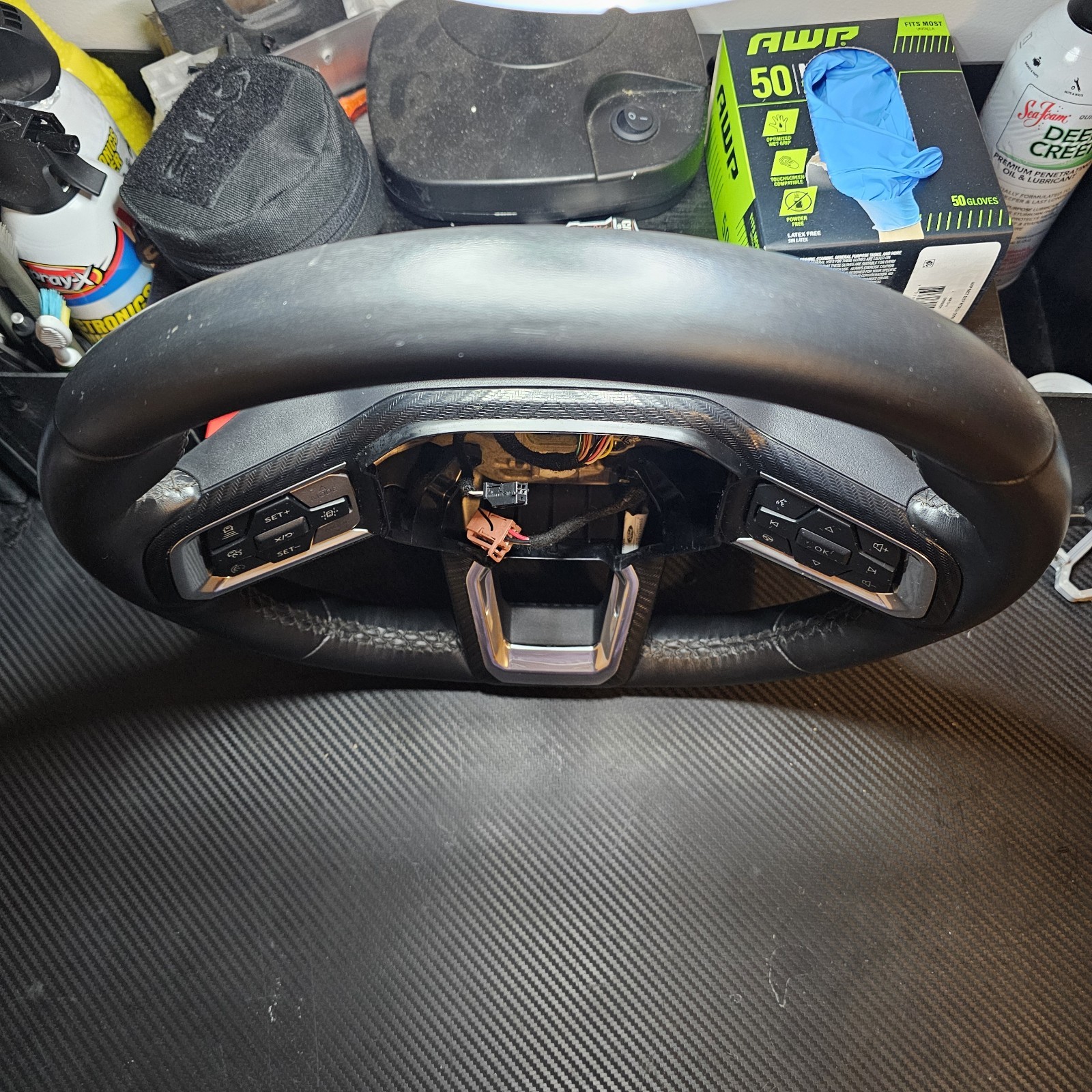Used Oem 2024-2026 Mustang Leather Steering Wheel Heated W/ Automatic ...