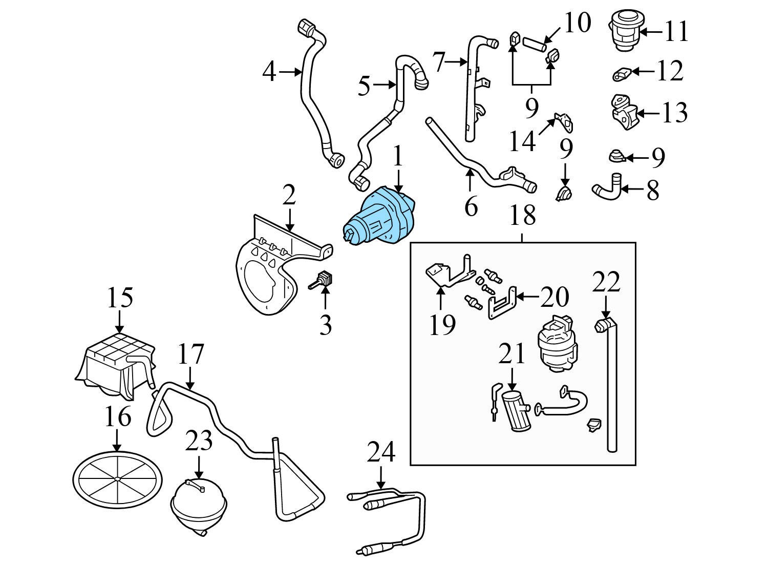 Used 2001-2002 Vw Cabrio - Secondary Air Injection / Smog Pump ...