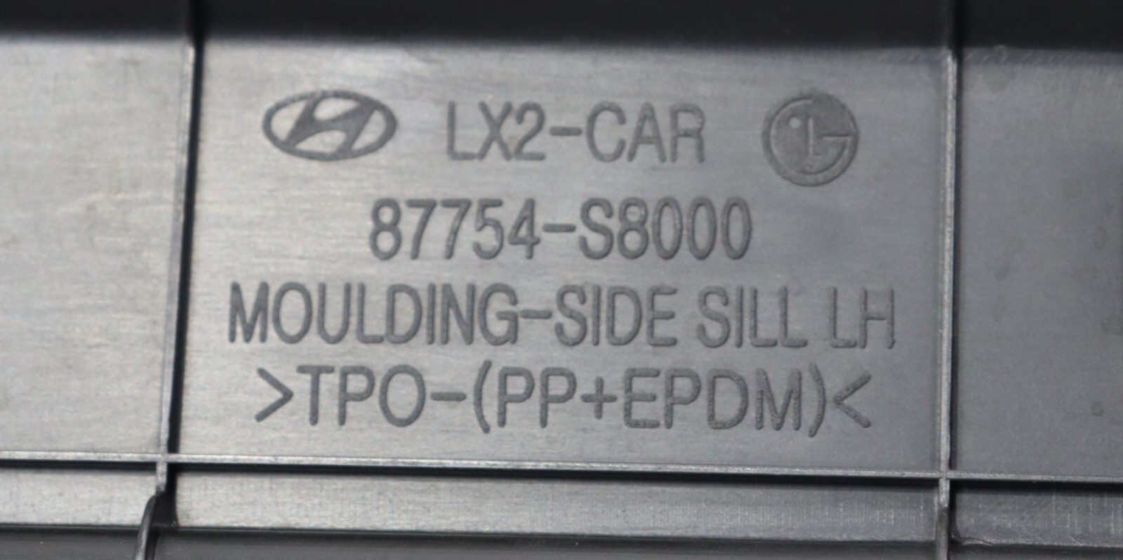 Used Hyundai Palisade Left Driver Side Skirt Rocker Molding Panel Oem ...