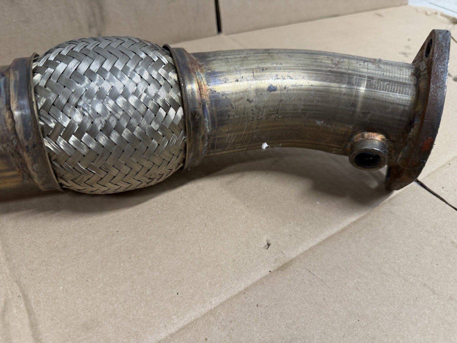 Used 3 Inch Ets Turbo Kit Exhaust Pipe Dp For 2008-2015 Mitsubishi Evo ...