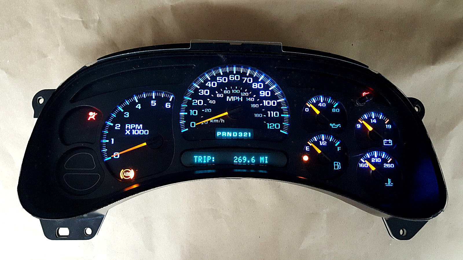 Remanufactured 2003-2006 Chevy Gmc Instrument Gauge Cluster Speedometer ...
