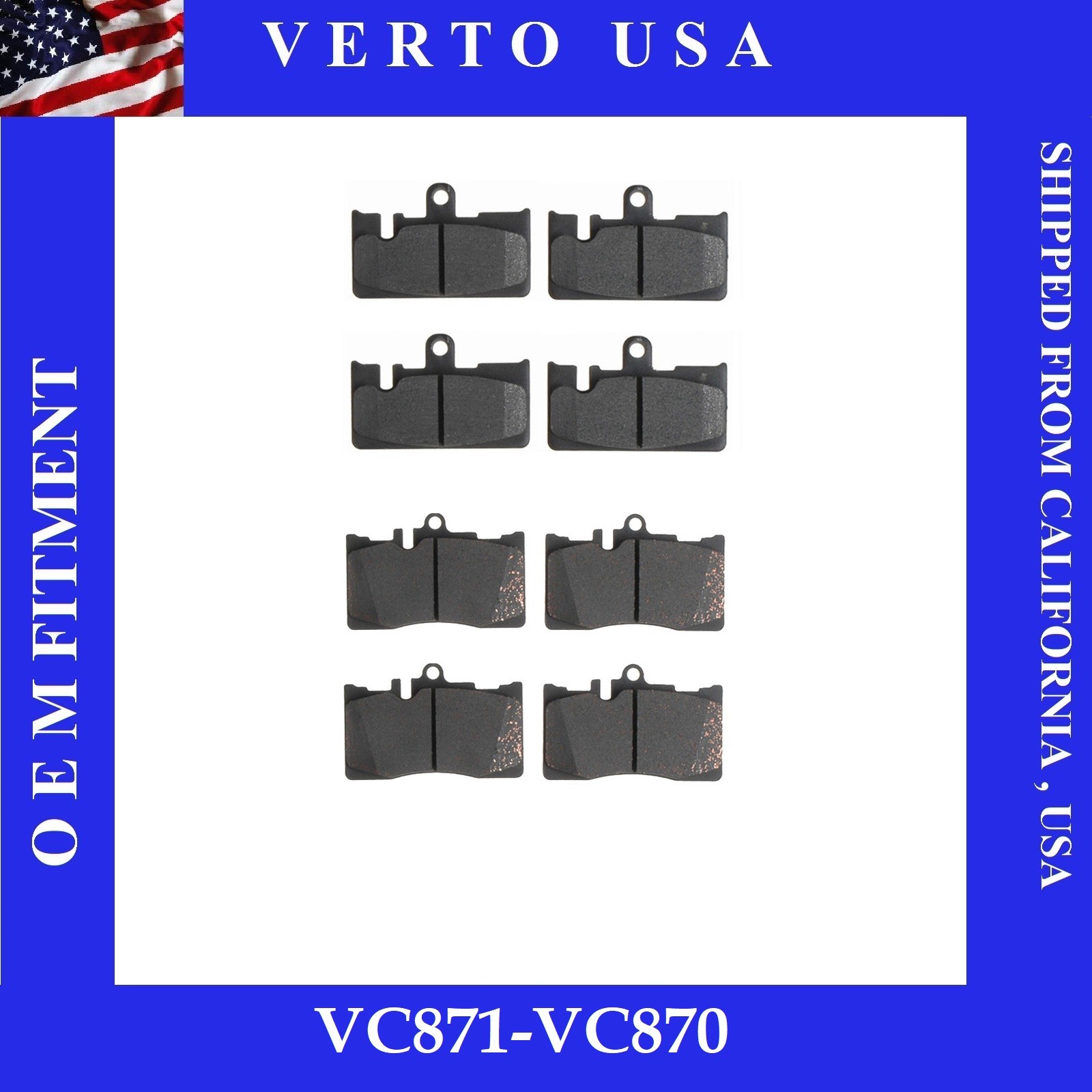 New Front & Rear Brake Pads For Lexus Ls430 2001-2002-2003-2004-2005 ...