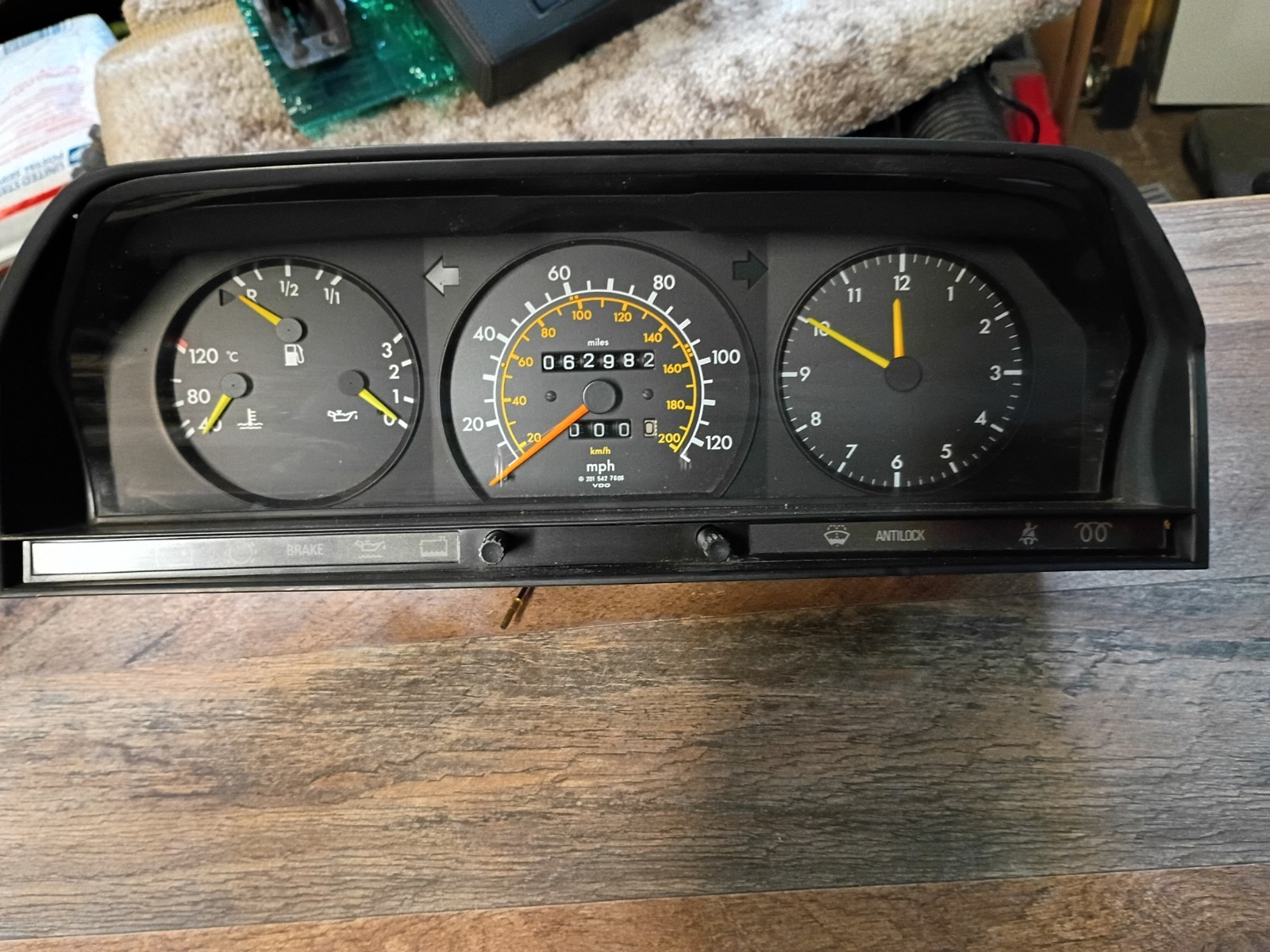 Used 1984-1987 Mercedes W201 190d Instrument Cluster With Only 63k ...