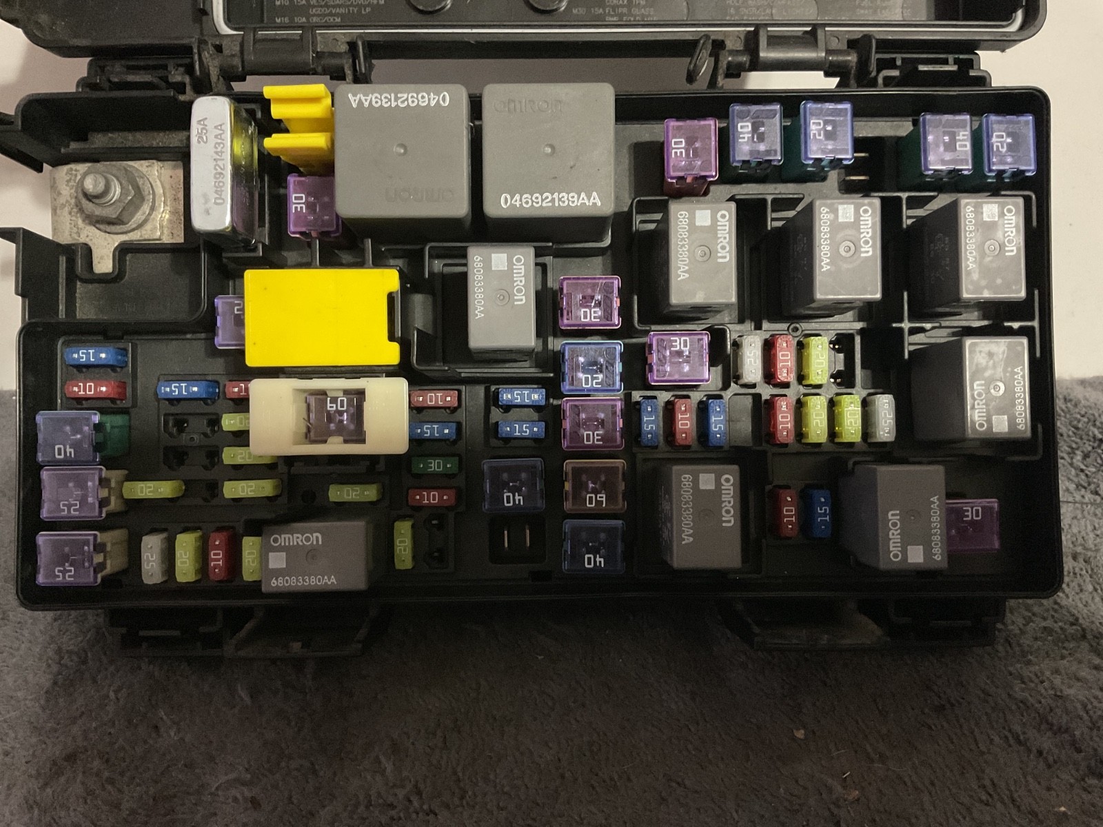 Used 2011 Ram 1500 2500 3500 Tipm Totally Integrated Power Module Fuse ...