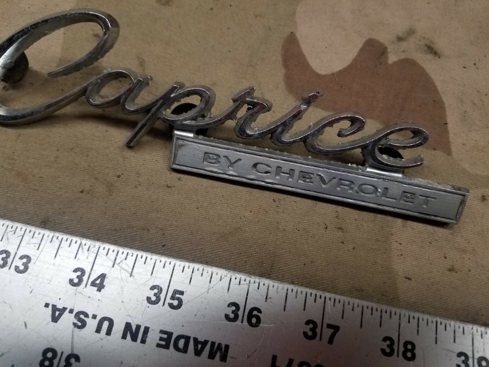 Used 1966 1966 Chevrolet Chevy Caprice Rear Emblem Chrome Oem Original ...