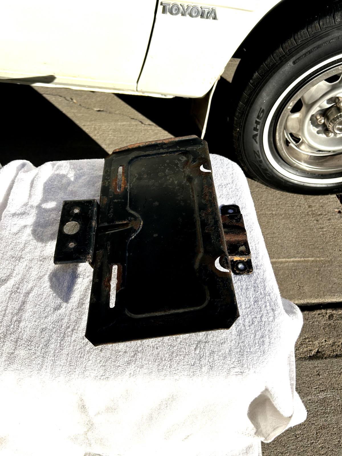 Used Early Toyota Land Cruiser Fj40 License Plate Mount Frame Holder ...