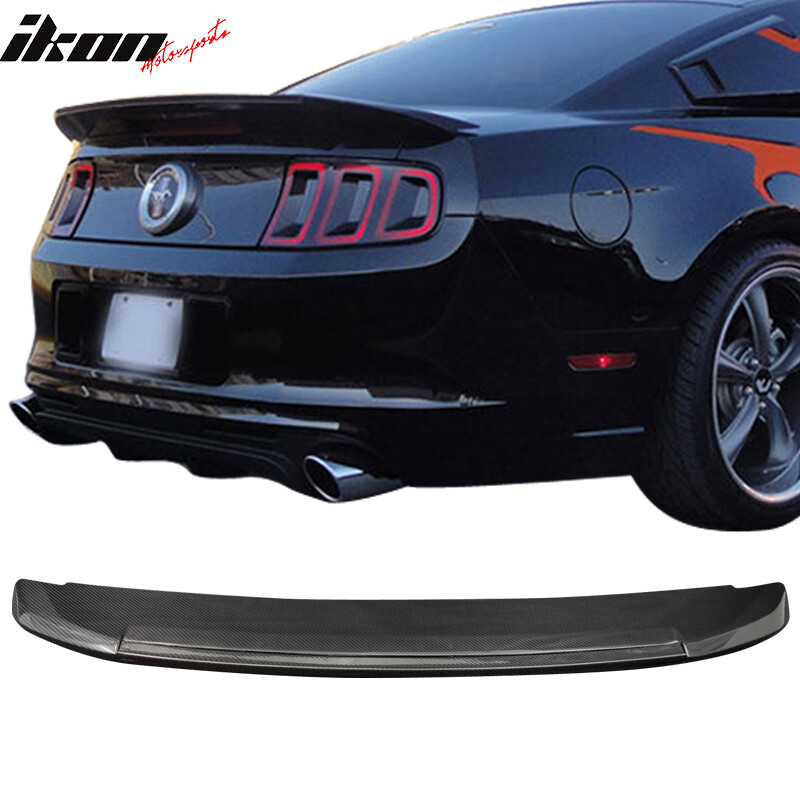 New Fits 10-14 Ford Mustang Gt500 Style Trunk Spoiler Wing - Carbon ...