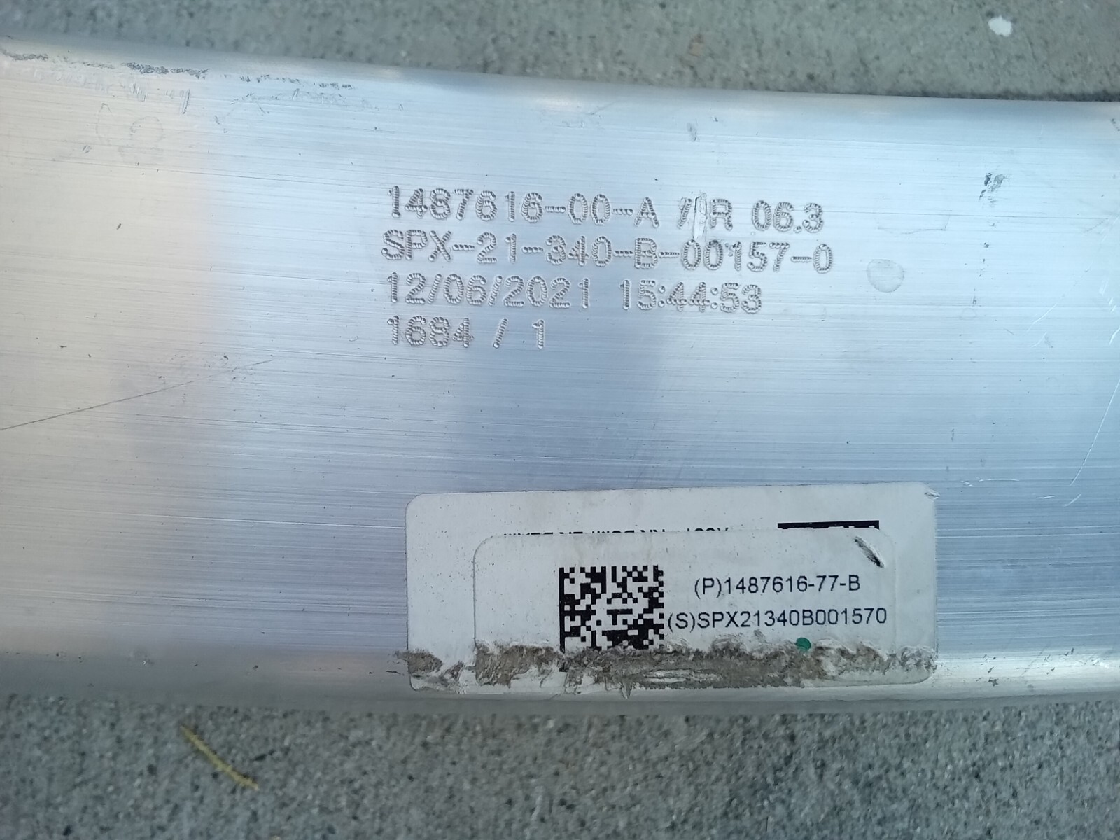 Used 2020-2022 Tesla Model Y Rear Bumper Reinforcement Bar 1487616-00-a ...