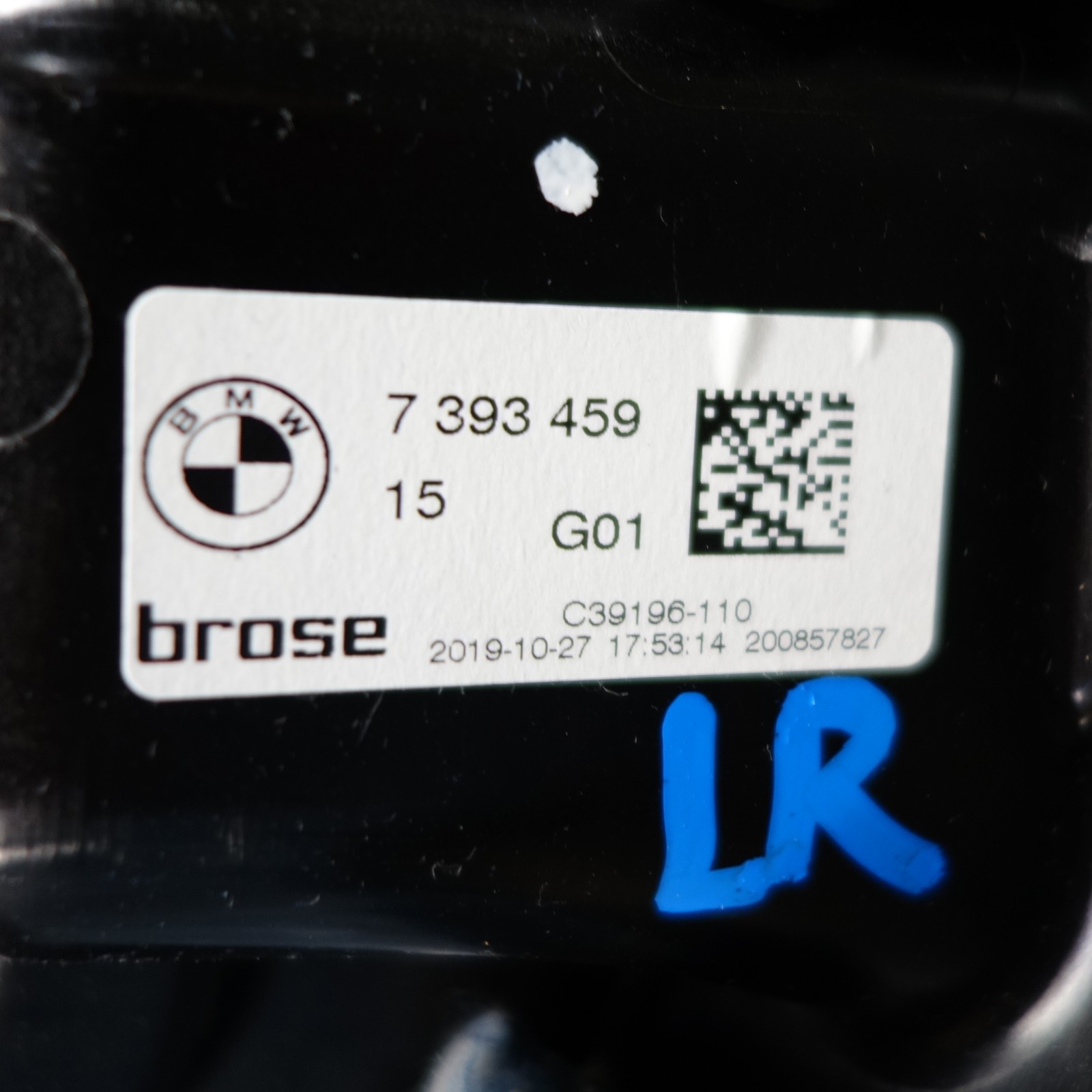 Used 2018-2024 Bmw G01 X3 F97 X3m Left Rear Window Regulator Assembly W ...