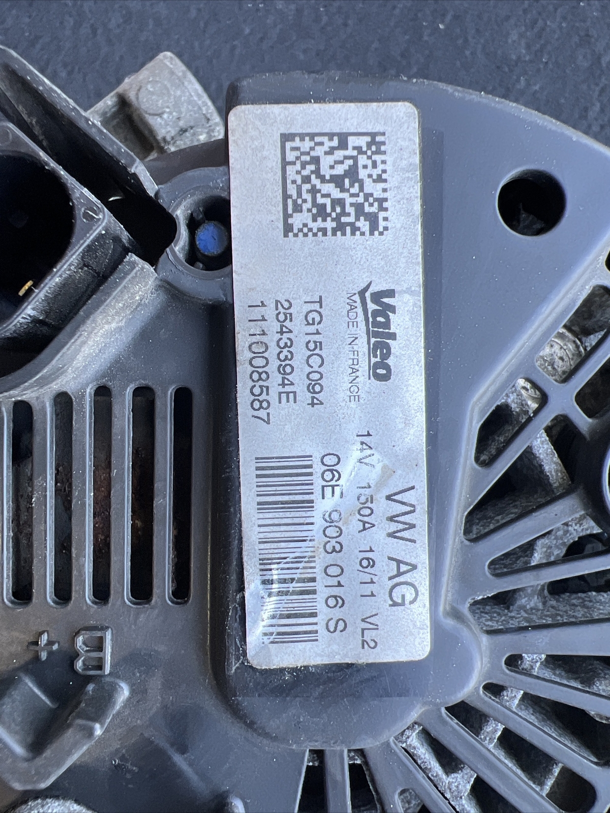 Used 2009-2012 Audi A4 S4 S5 Q5 B8 Amp Alternator Oem 06e903016s for ...