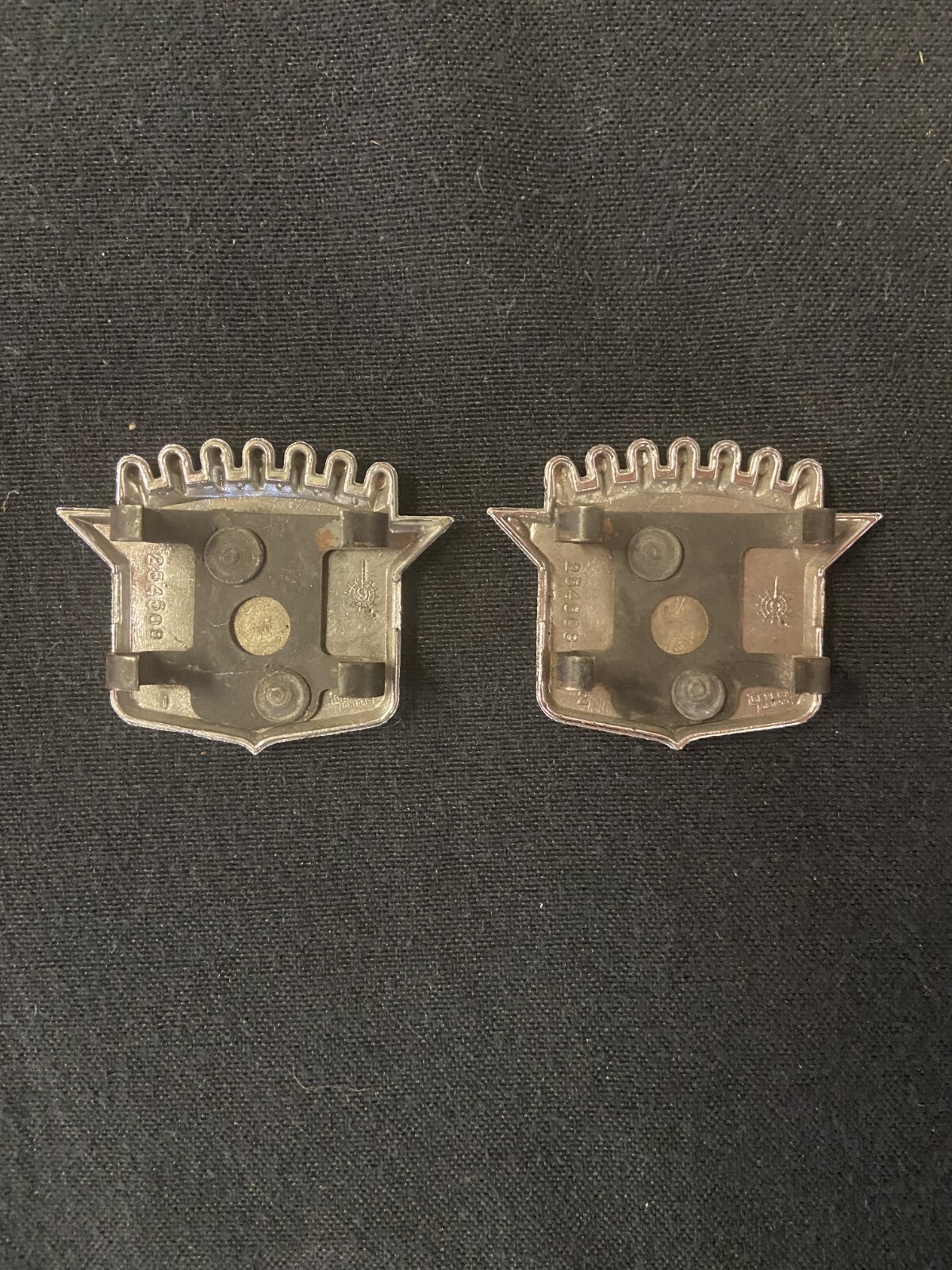 Used 70s 80s 90s Oem Cadillac Roof Panel Gold Emblems Set 2 Pcs Vintage ...