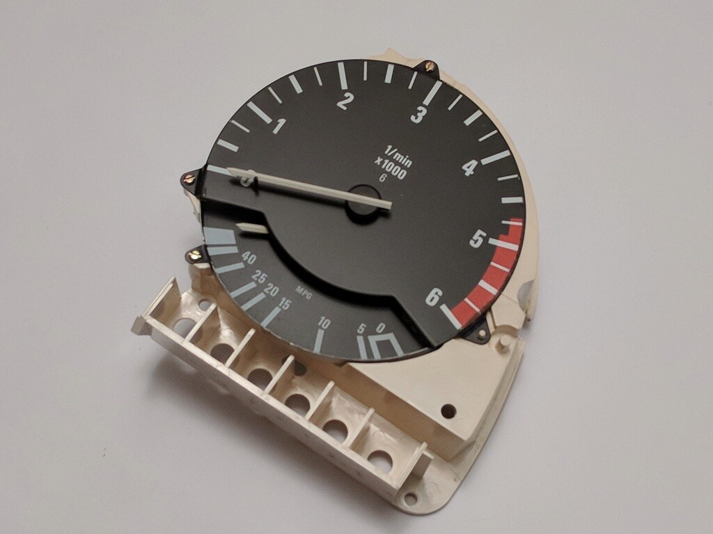 Used Genuine Bmw E28 Tachometer With Econometer. Goes Up To 6k Rpm ...