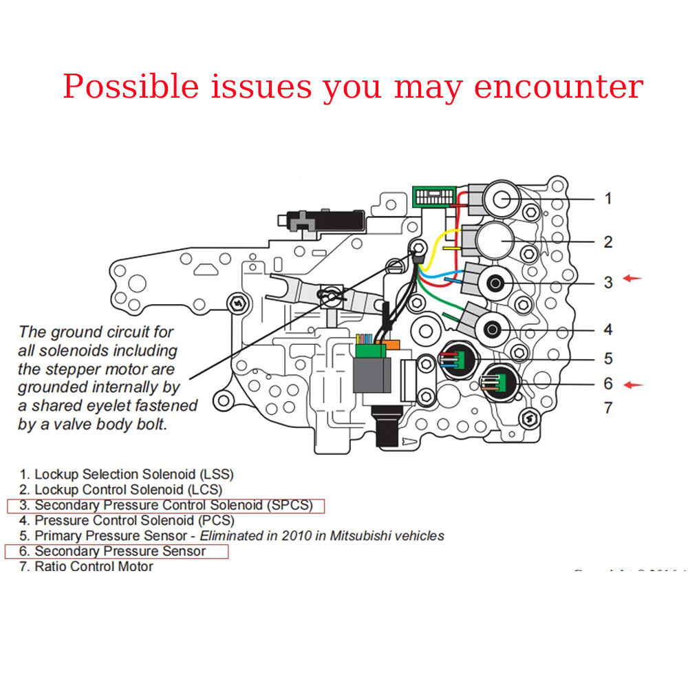Remanufactured 2017 Jf011e F1cja Cvt Valve Body For 2008- Mitsubishi ...