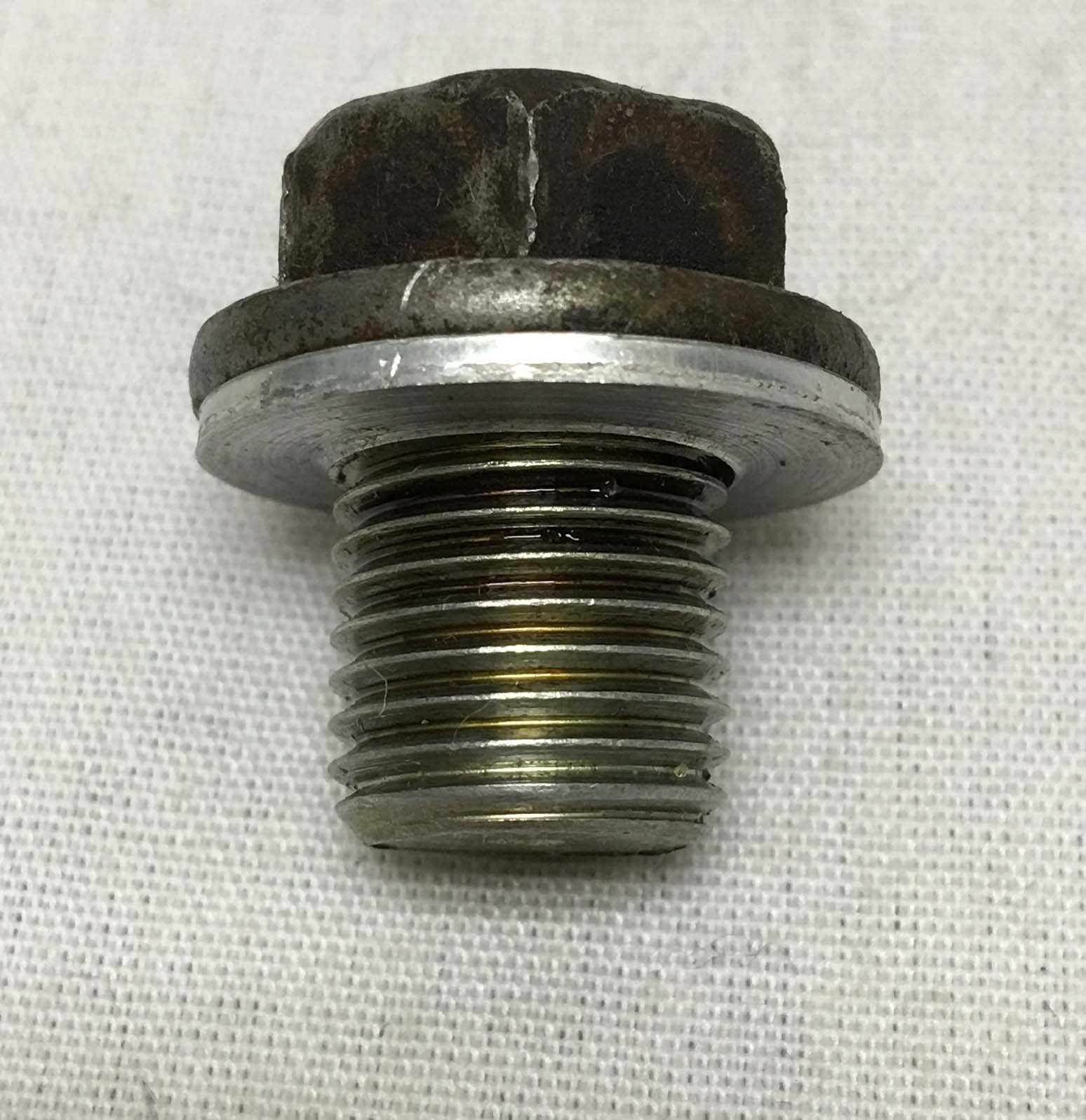 Used Oem 14mm 1" Oil Drain Plug Bolt Fit Many Honda Accord Civic Cr-v ...