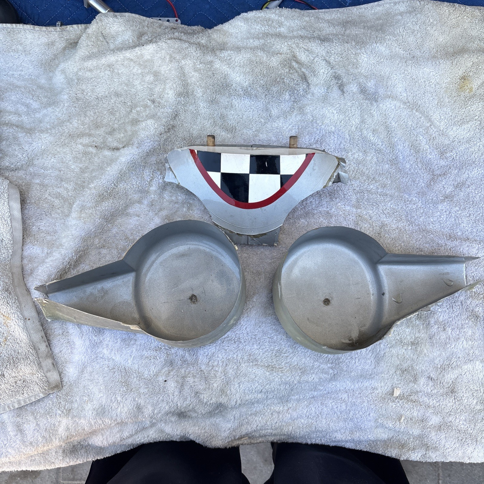 Used Top Flite Giant Scale P-51d 1/5 Wheel Wells And Center Wing. for ...