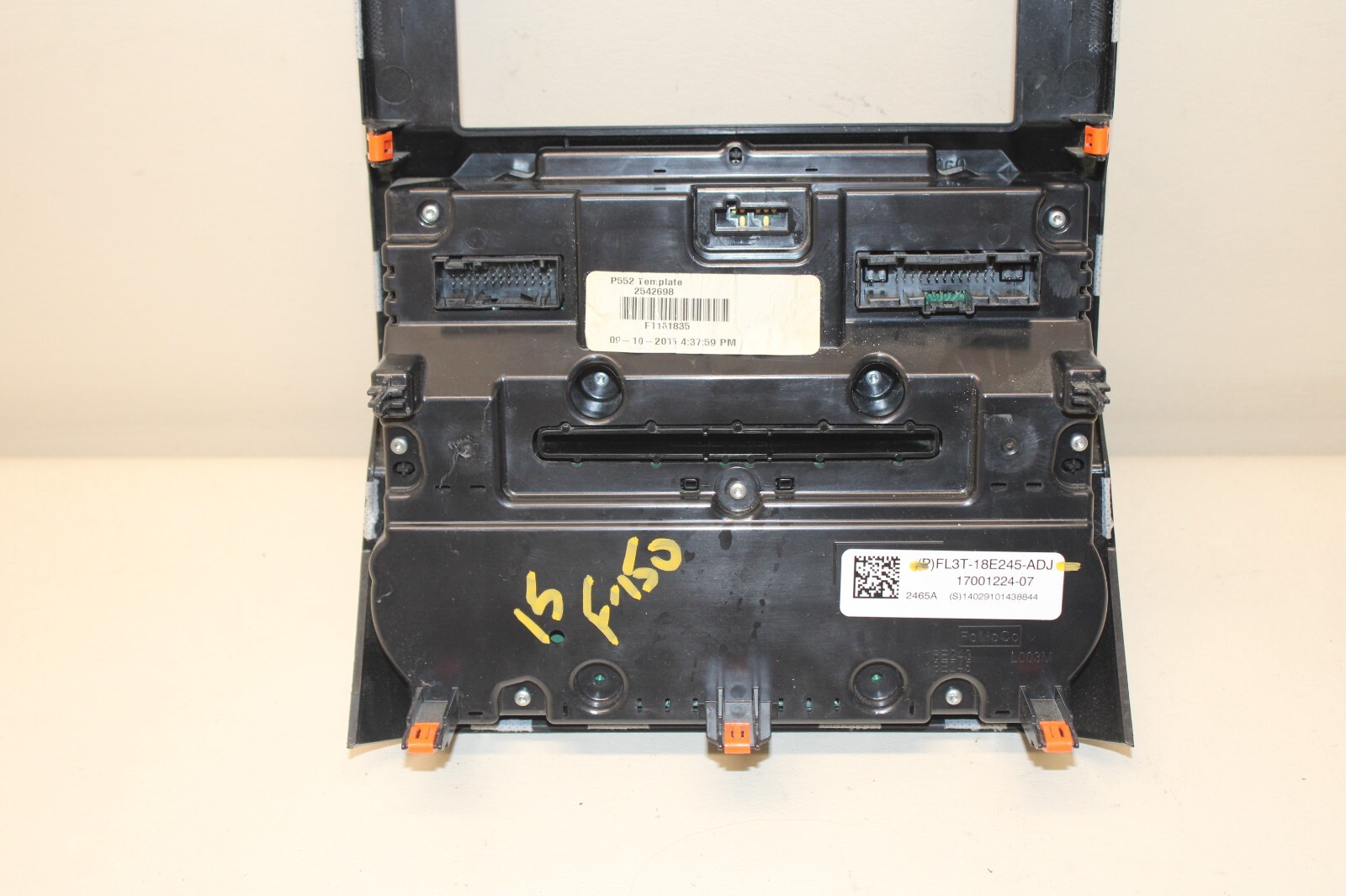 Used 2015 Ford F-150 F150 Radio Climate Control Face Panel Fl3t-18e245 ...
