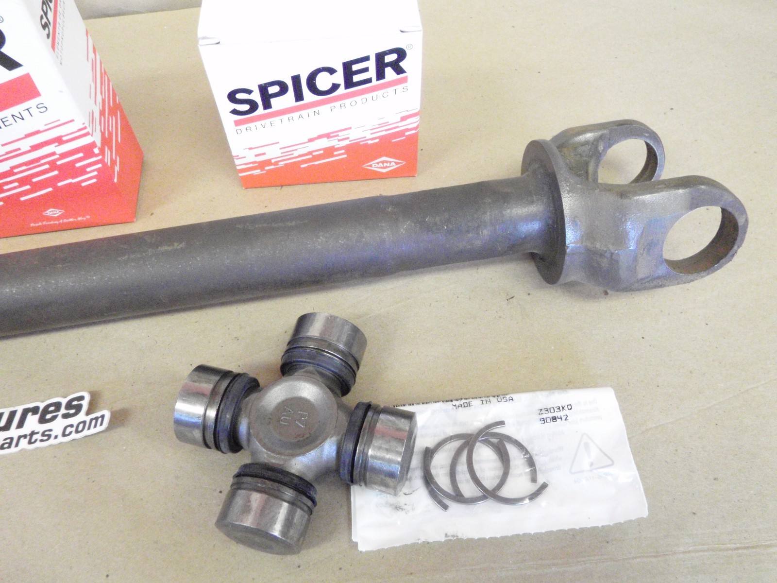 Remanufactured Inner Axle Shaft W/ New U Joint Dodge 1/2 Ton Dana 1944 ...