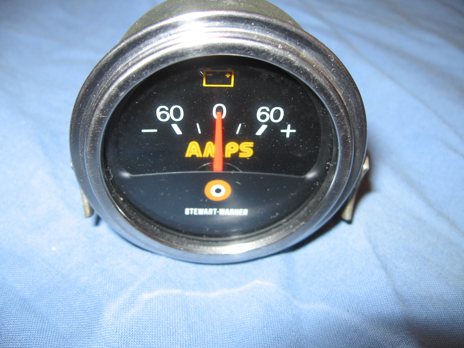 Used 1960 1960 Stewart Warner Amp Ammeter Sw + - Gauge Target Logo Amc ...