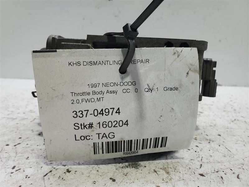 Used 1995-2001 Dodge Neon-dodge, Throttle Body Valve Assembly, Fwd, 2 ...
